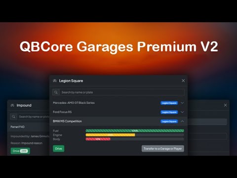 Top-Rated FiveM Garage Script for QBCore: Secure and Organize Your Vehicles